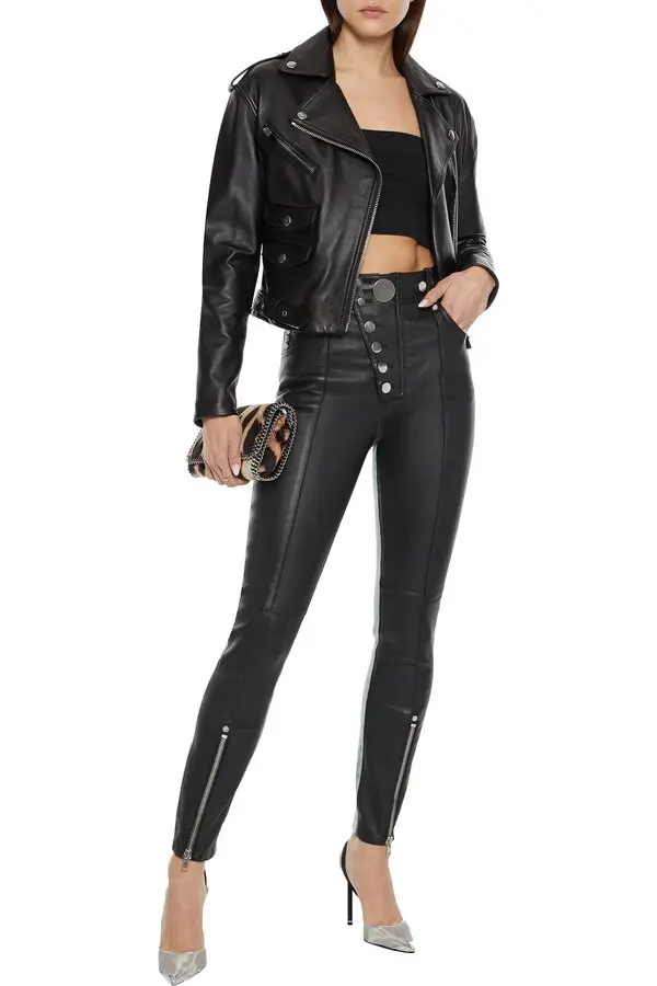 Roberto Cavalli Leather Biker Jacket