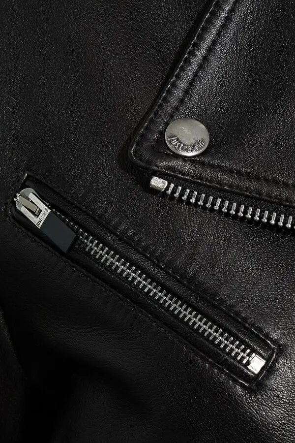 Roberto Cavalli Leather Biker Jacket