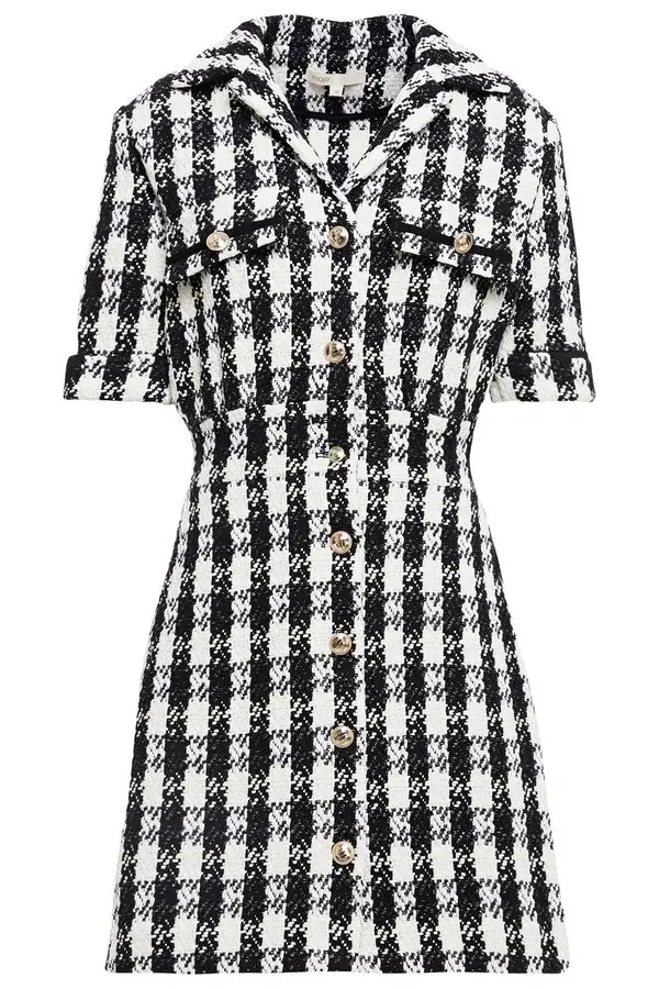 buttermilk dressing recipe Halftime Houndstooth Mini Dress - Red, Large | Hazel and Olive main image 1