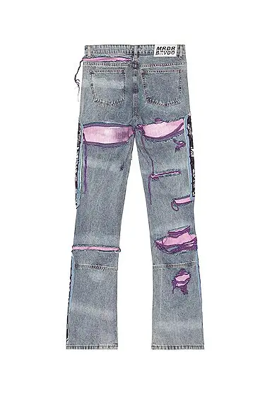WHO DECIDES WAR Violet Fusion Denim In Blue
