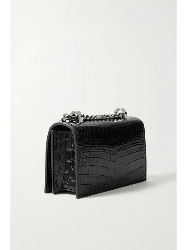 Alexander McQueen Jewelled Satchel - Black