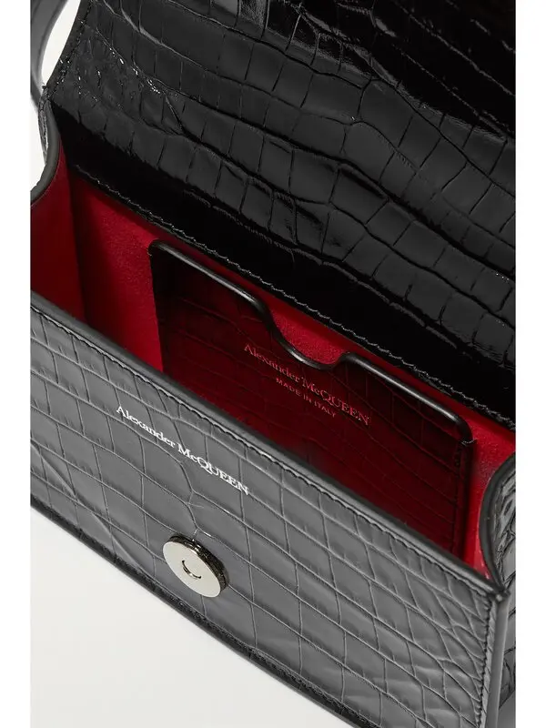 Alexander McQueen Jewelled Satchel - Black