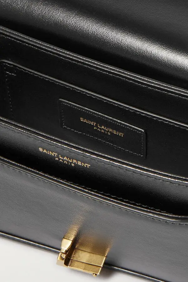 Saint Laurent Solferino Small Woven Leather Shoulder Bag