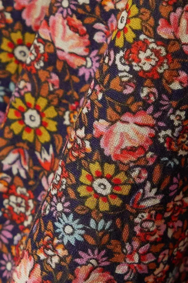 DÔEN Odessa Smocked Floral-print Organic Cotton-blend Mini Dress
