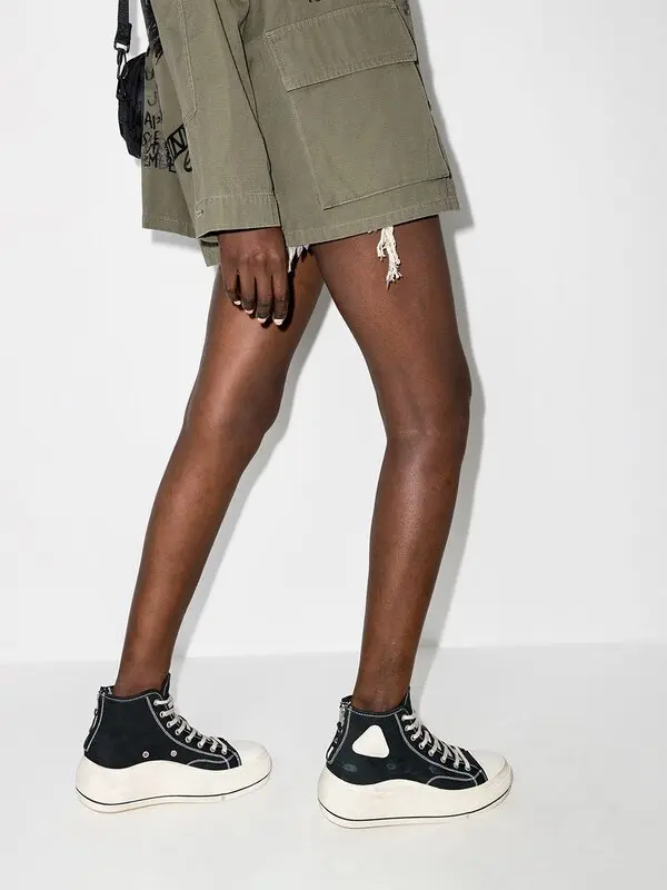 R13 Flatform High-top Sneakers - Black