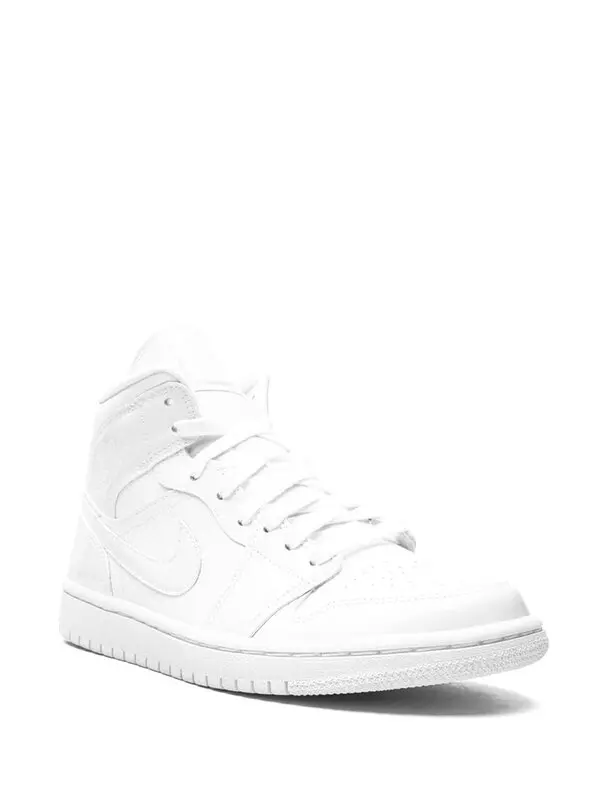 JORDAN Air 1 Mid Triple Sneakers - White