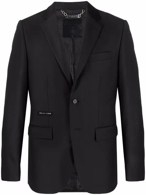 Philipp Plein Crystal Skull Single-breasted Blazer
