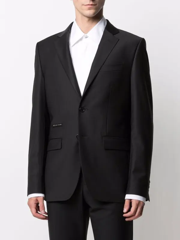 Philipp Plein Crystal Skull Single-breasted Blazer