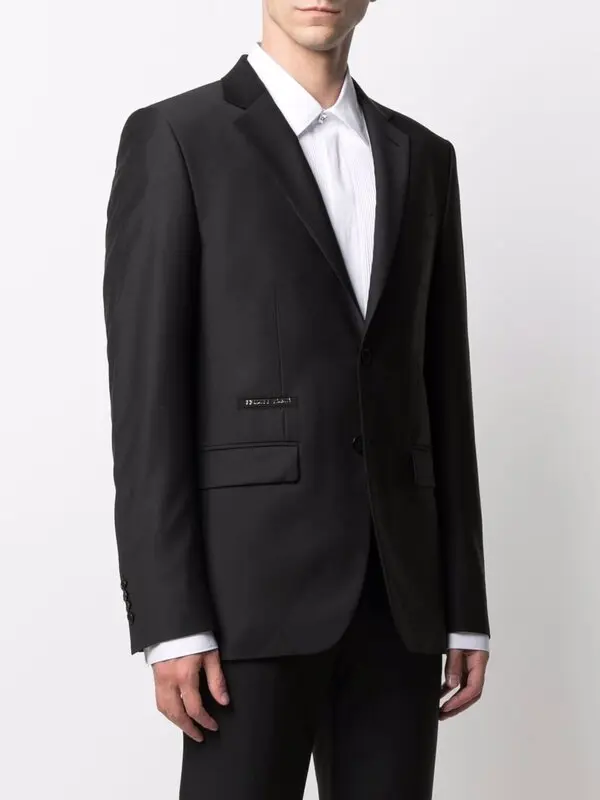 Philipp Plein Crystal Skull Single-breasted Blazer