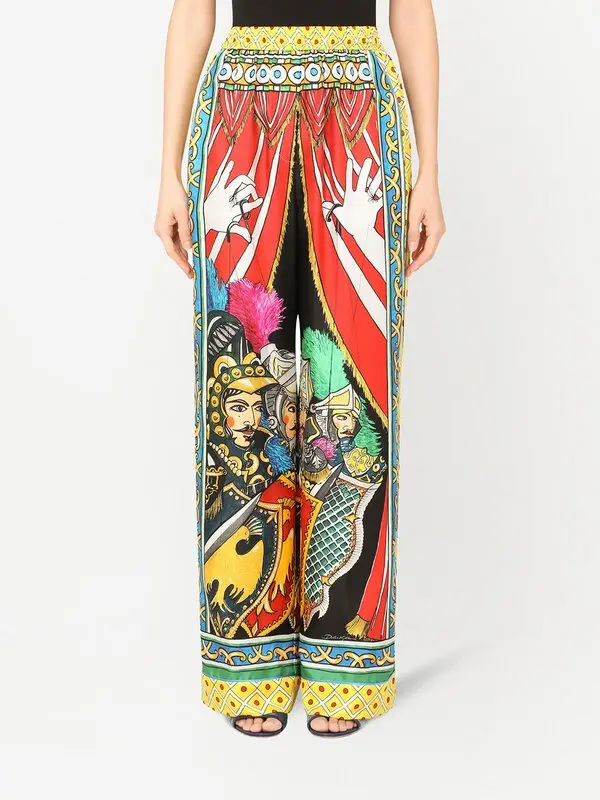 Dolce & Gabbana Carretto-print Pajama Bottoms