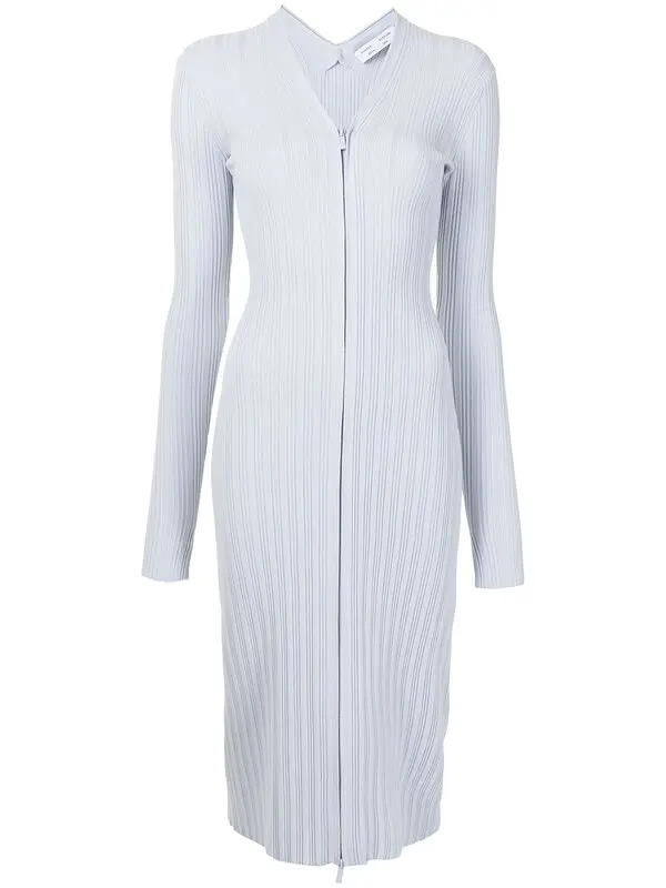 Proenza Schouler White Label Ribbed Knitted Cardigan Dress