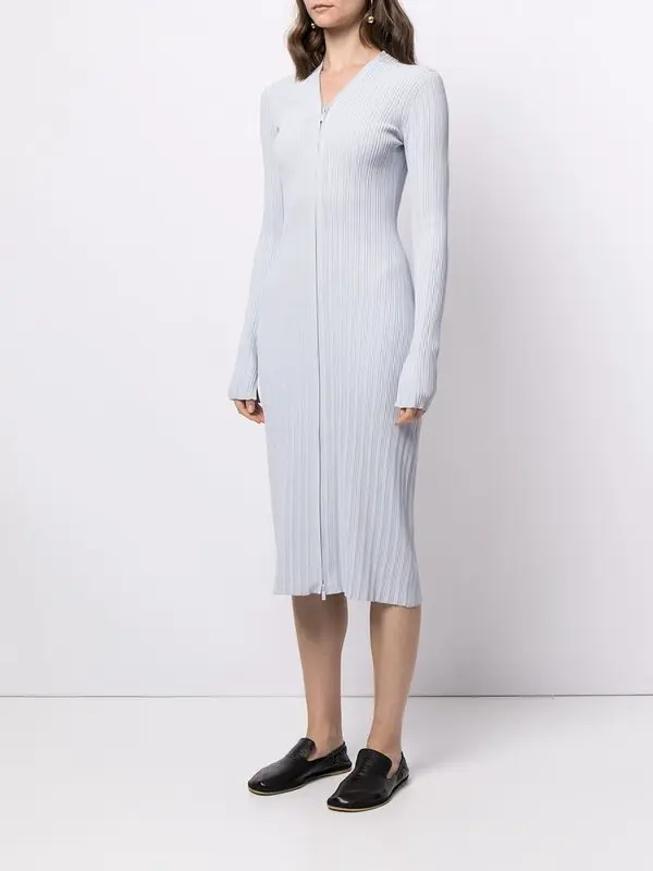 Proenza Schouler White Label Ribbed Knitted Cardigan Dress