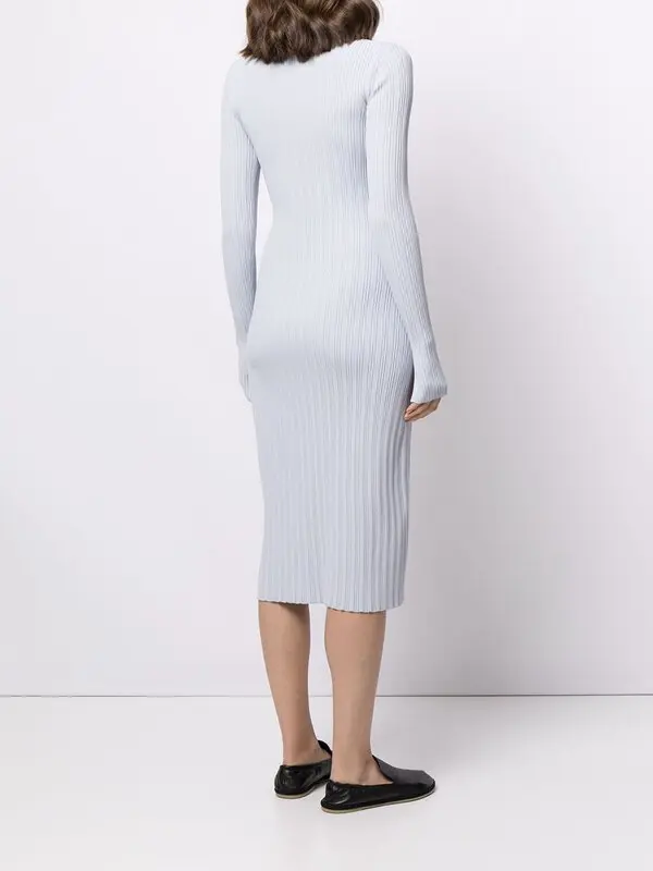 Proenza Schouler White Label Ribbed Knitted Cardigan Dress