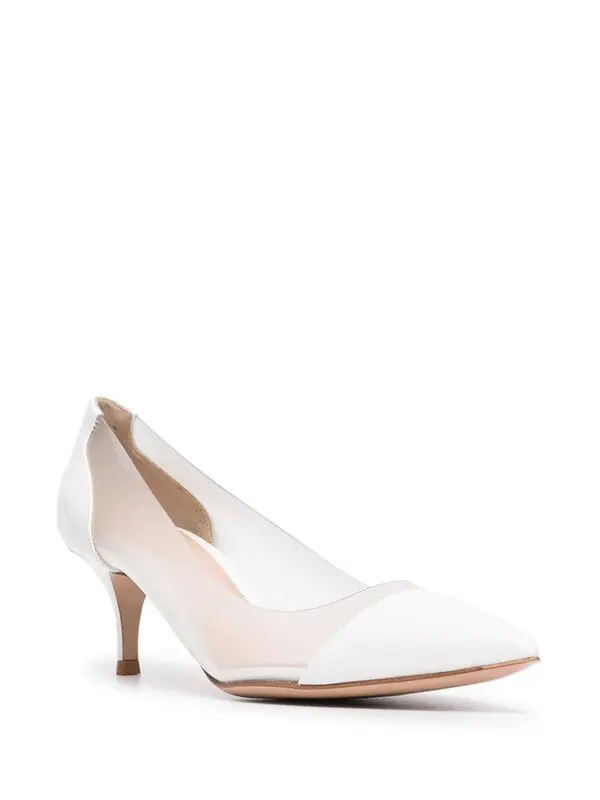 GIANVITO ROSSI Plexi 55mm Leather Pumps