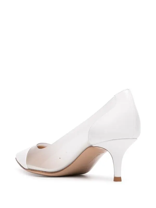 GIANVITO ROSSI Plexi 55mm Leather Pumps
