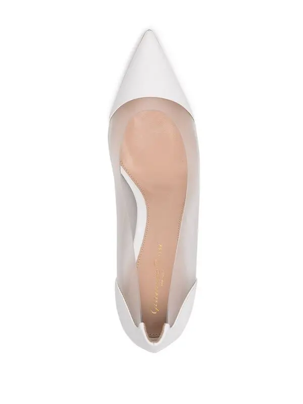 GIANVITO ROSSI Plexi 55mm Leather Pumps