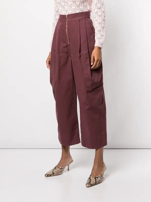 Rachel Comey Bandini Cropped Wide-leg Trousers