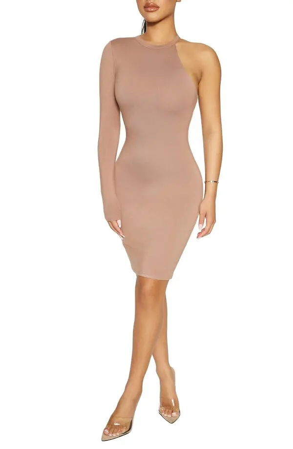 open lace back dress Bare Body Halter Chain Midi Dress – Naked Wardrobe