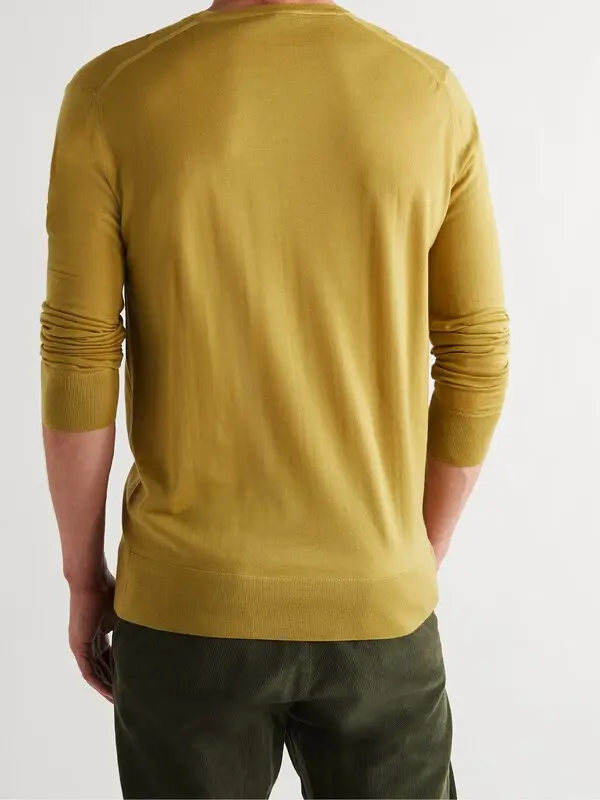 Loro Piana Wish Virgin Wool Sweater - Yellow