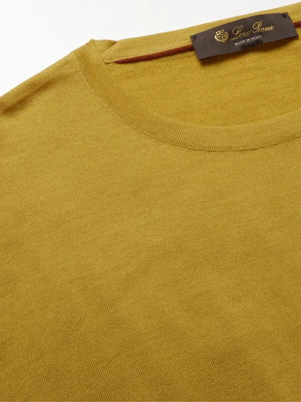 Loro Piana Wish Virgin Wool Sweater - Yellow