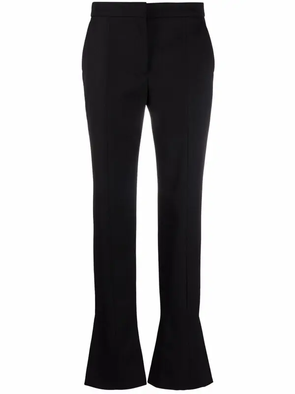 Alexander McQueen Ankle-slit Cigarette Trousers