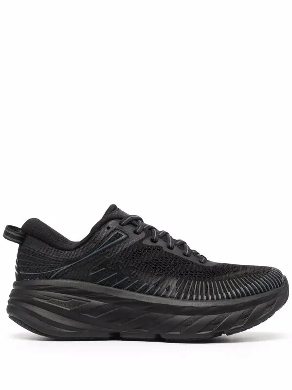 HOKA® Panelled Low-top Sneakers - Black