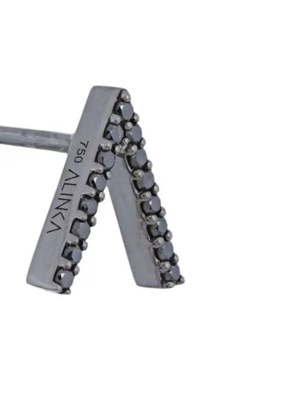 ALINKA A' Id Diamond Stud Single Earring - Silver