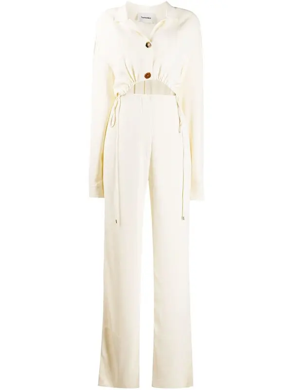 Nanushka Cut-out Jumpsuit - Neutrals