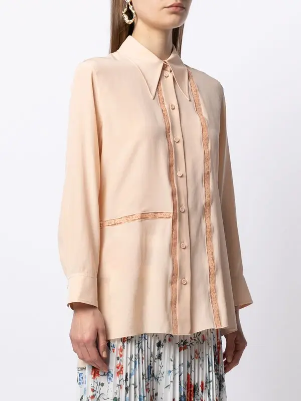 Chloé Lace Trim Shirt