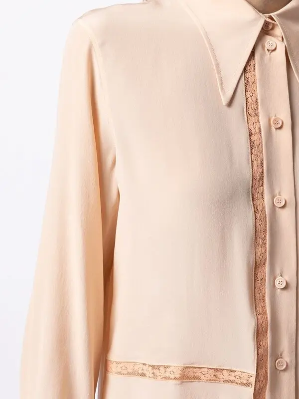 Chloé Lace Trim Shirt