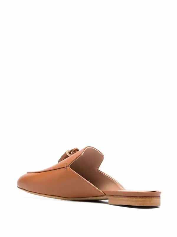 SCAROSSO Giorgina Tasseled Mules - Brown