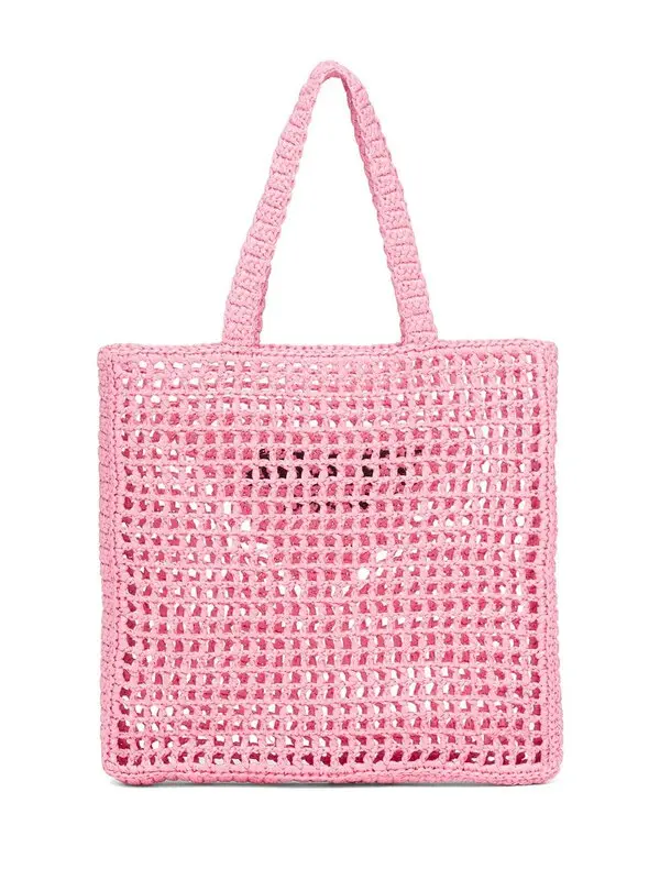 Prada Woven Raffia Tote Bag