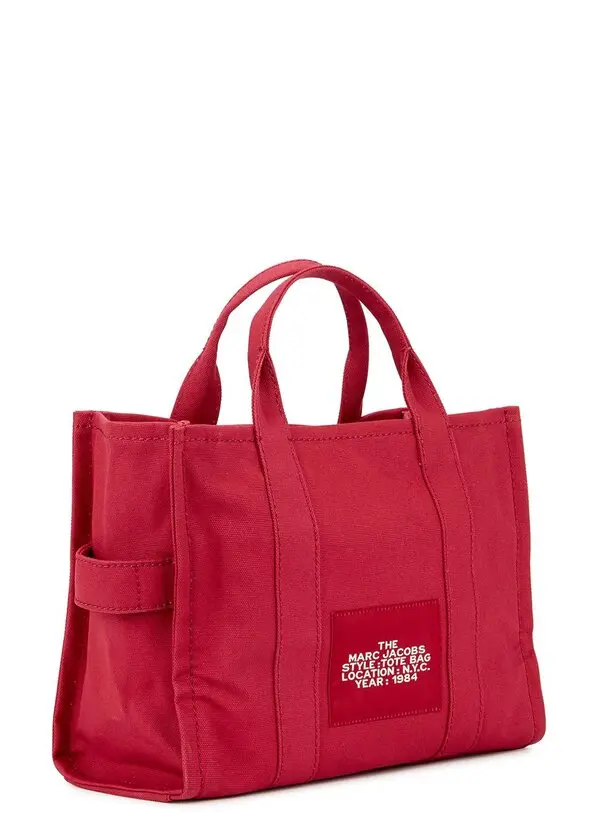 Marc Jacobs The Traveler Small Raspberry Canvas Tote