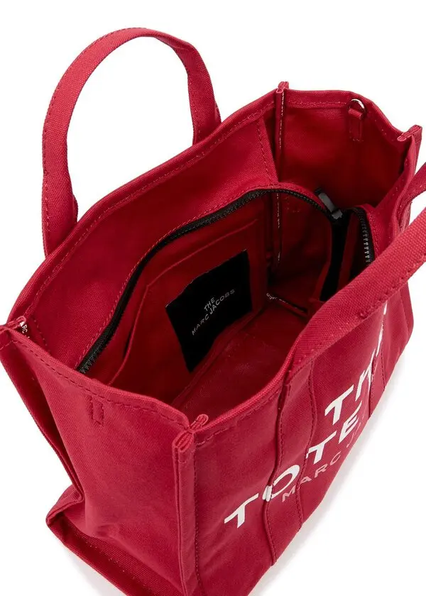 Marc Jacobs The Traveler Small Raspberry Canvas Tote