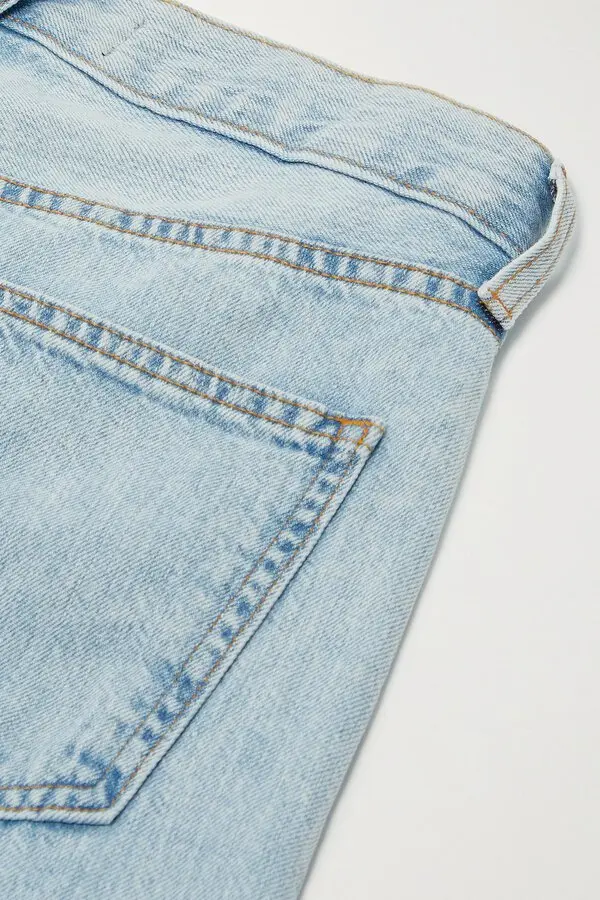 Veronica Beard Taylor Frayed High-rise Wide-leg Jeans