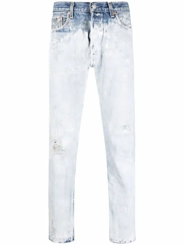 GALLERY DEPT. Mid-rise Bleached Jeans