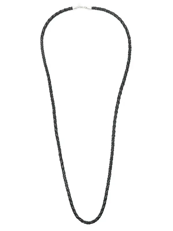AMIR SLAMA X Julio Okubo Leather Necklace - Black