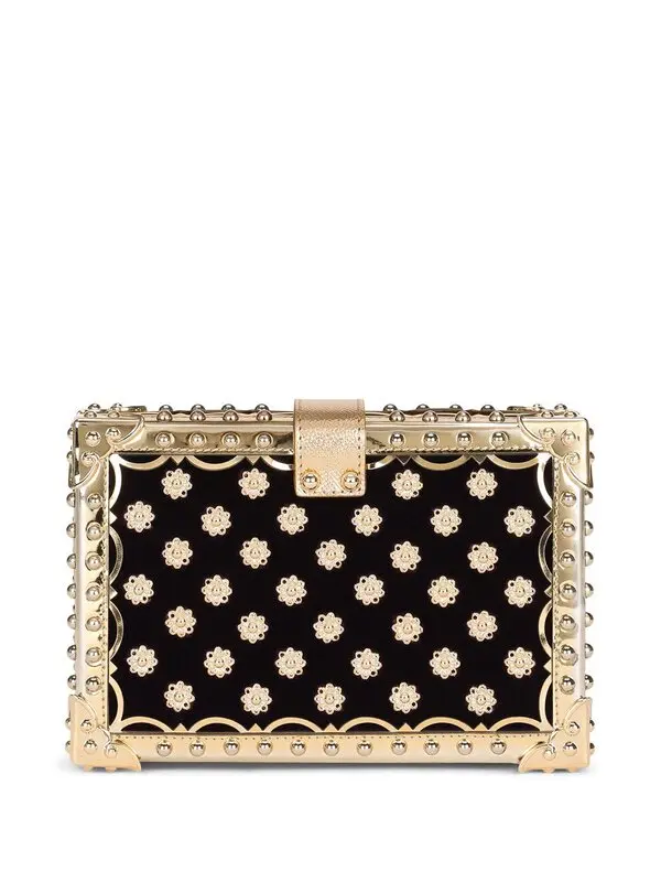 Dolce & Gabbana Bejewelled Top Handle Bag - Gold