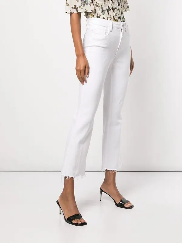 L'Agence High-waisted Cropped Flare Jeans
