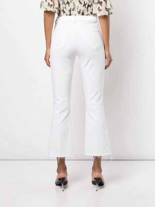 L'Agence High-waisted Cropped Flare Jeans