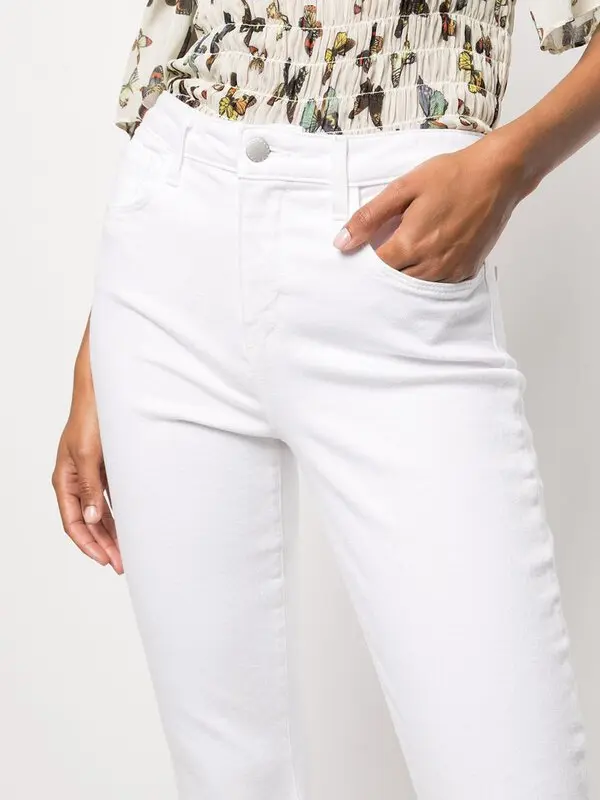 L'Agence High-waisted Cropped Flare Jeans