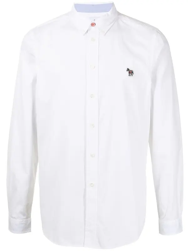 Paul Smith Zebra-patch Organic-cotton Shirt