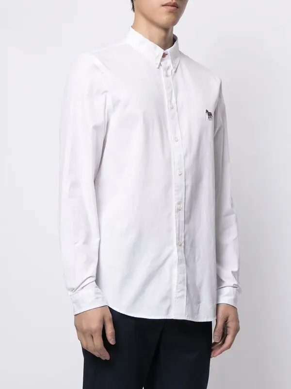 Paul Smith Zebra-patch Organic-cotton Shirt