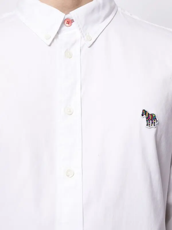 Paul Smith Zebra-patch Organic-cotton Shirt
