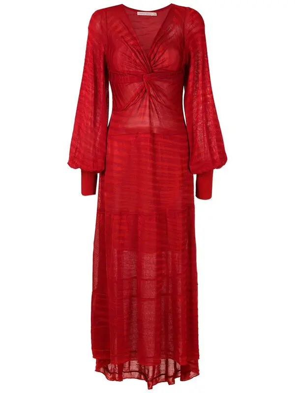 knee length dark red dress One-Shoulder Knee-Length Cocktail Dress with Sequins Burgundy / Small main image 0