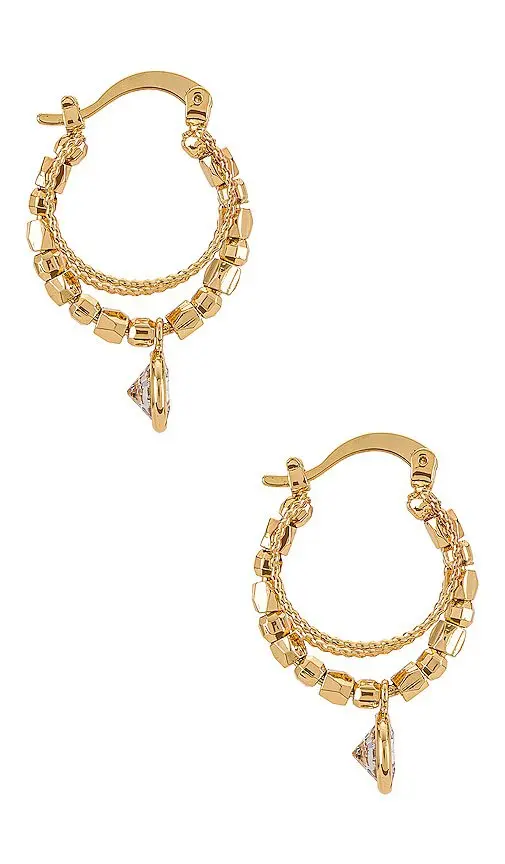 Ettika Embellished Hoop Earrings