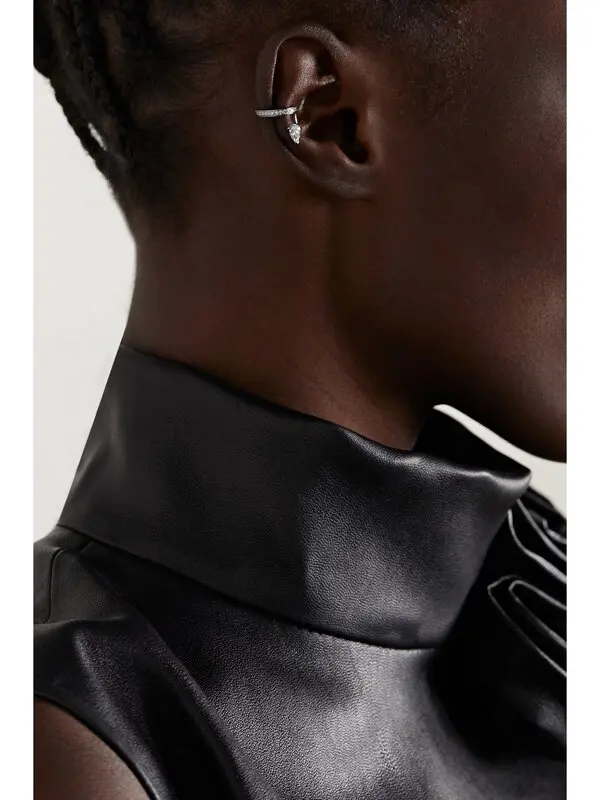 REPOSSI Serti Sur Vide 18-karat Diamond Ear Cuff