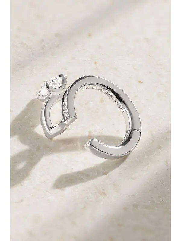 REPOSSI Serti Sur Vide 18-karat Diamond Ear Cuff