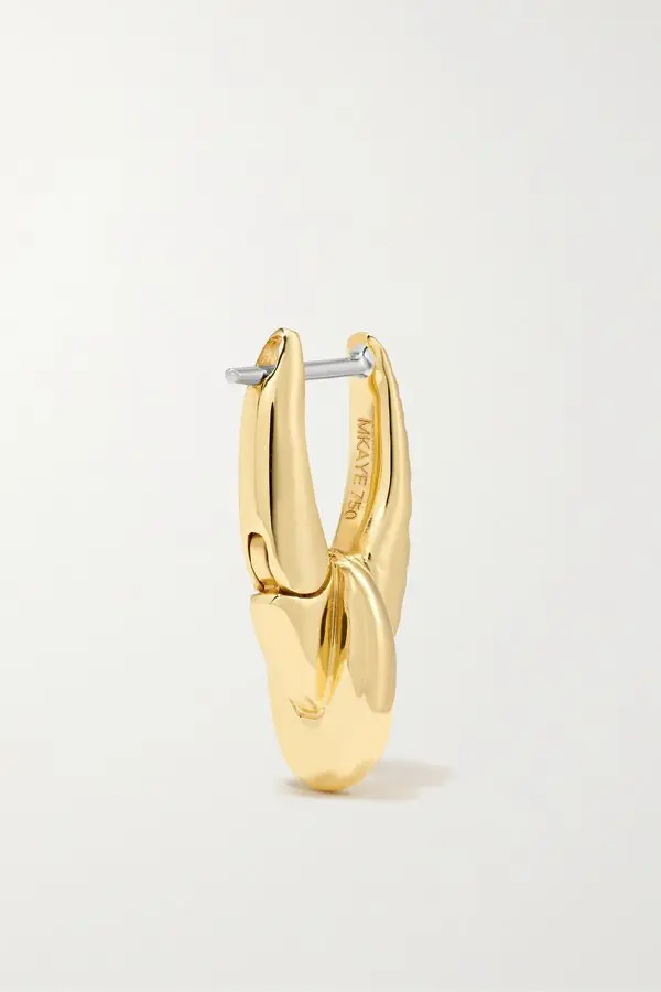 Melissa Kaye Ada 18-karat Diamond Huggie Hoop Earrings