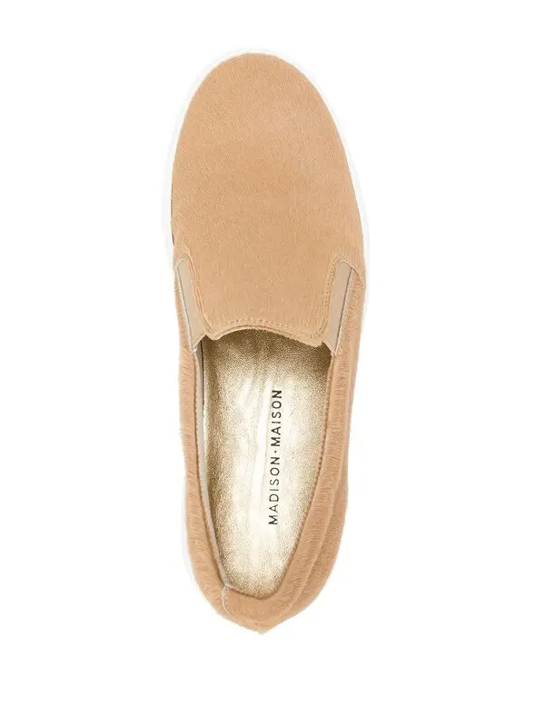MADISON MAISON Round-toe Slip-on Sneakers - Brown
